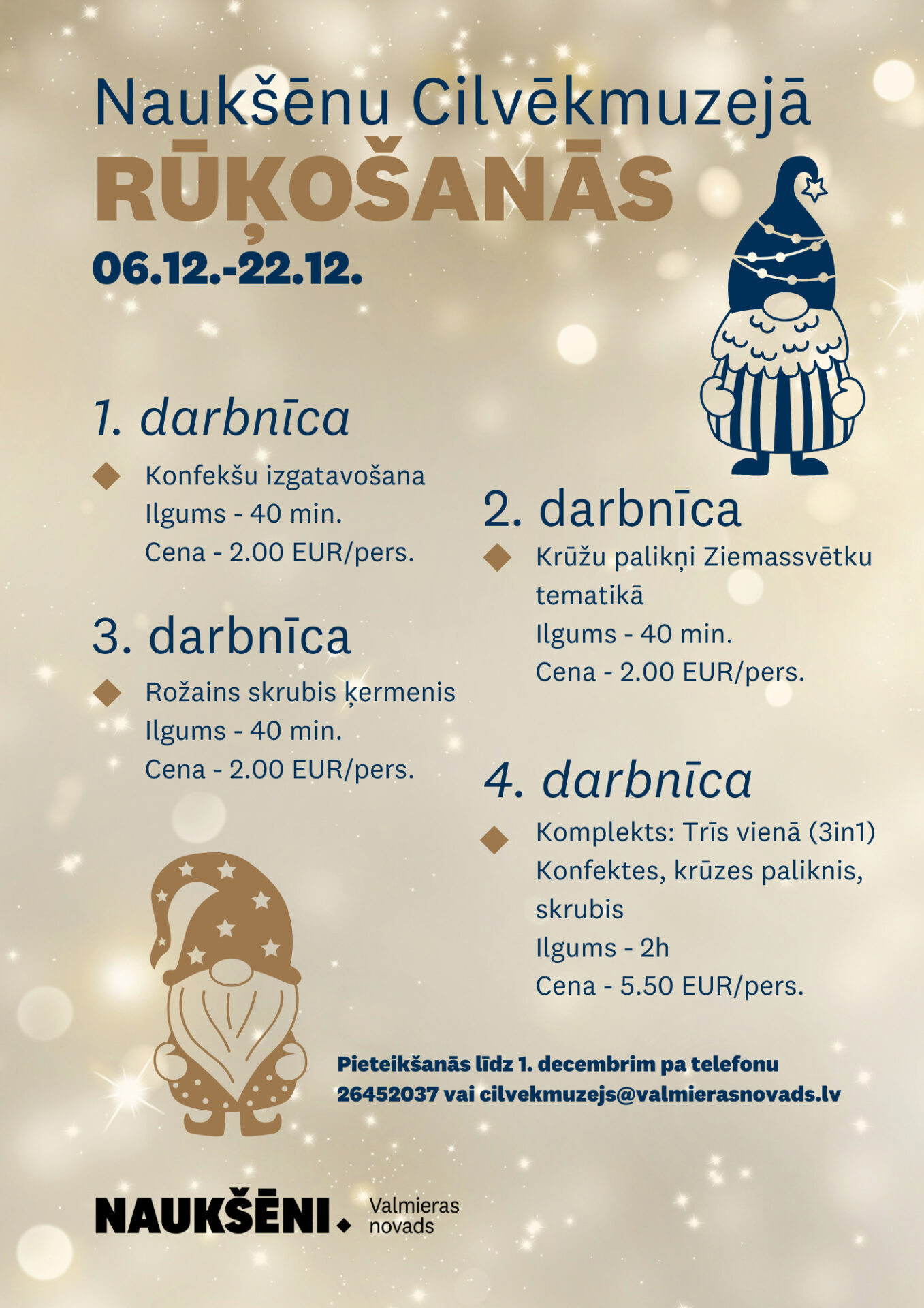 Rūķošanās meistarklases Naukšēnu Cilvēkmuzejā - Visit Valmiera