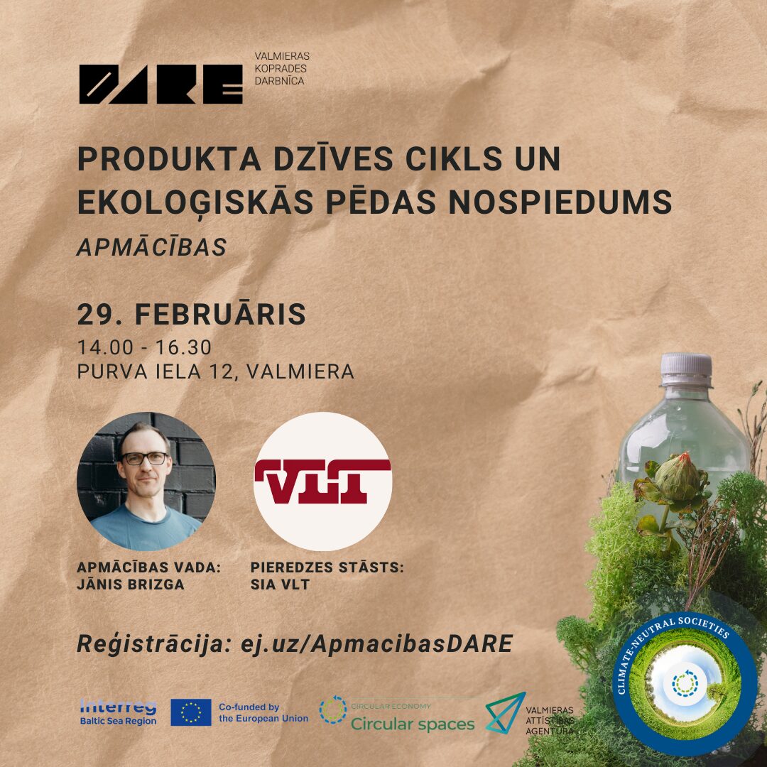 Apmācības "Produkta dzīves cikls un ekoloģiskās pēdas nospiedums ...