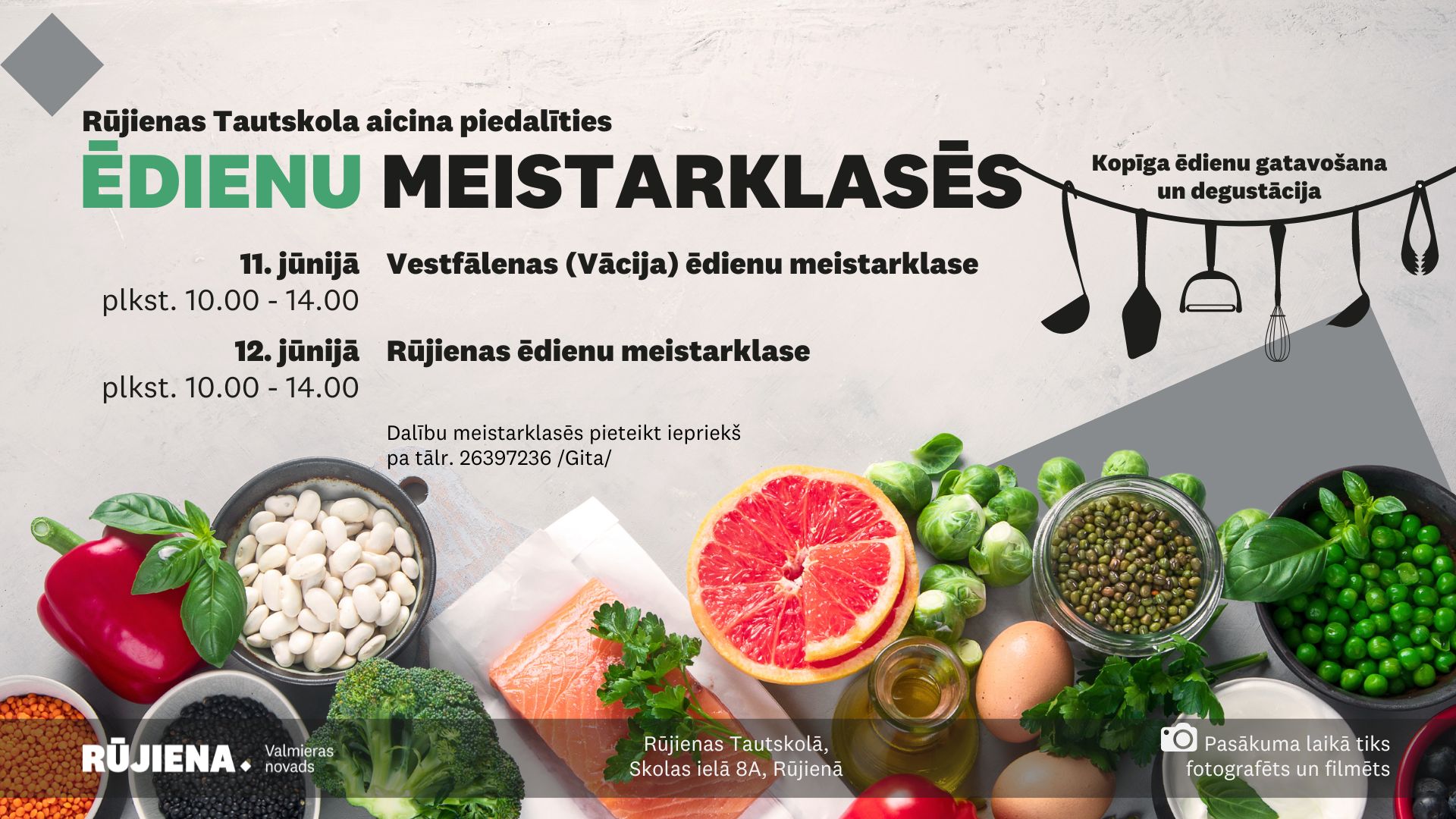 Rūjienas Tautskola aicina uz ēdienu gatavošanas meistarklasēm - Visit ...