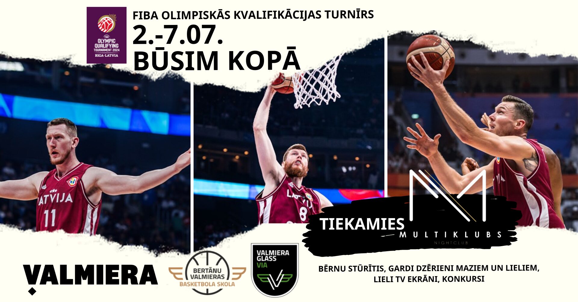 FIBA Olimpiskās kvalifikācijas turnīrs Latvija-Filipīnas - Visit Valmiera FIBA Olimpiskās kvalifikācijas turnīrs Latvija-Filipīnas - Visit Valmiera