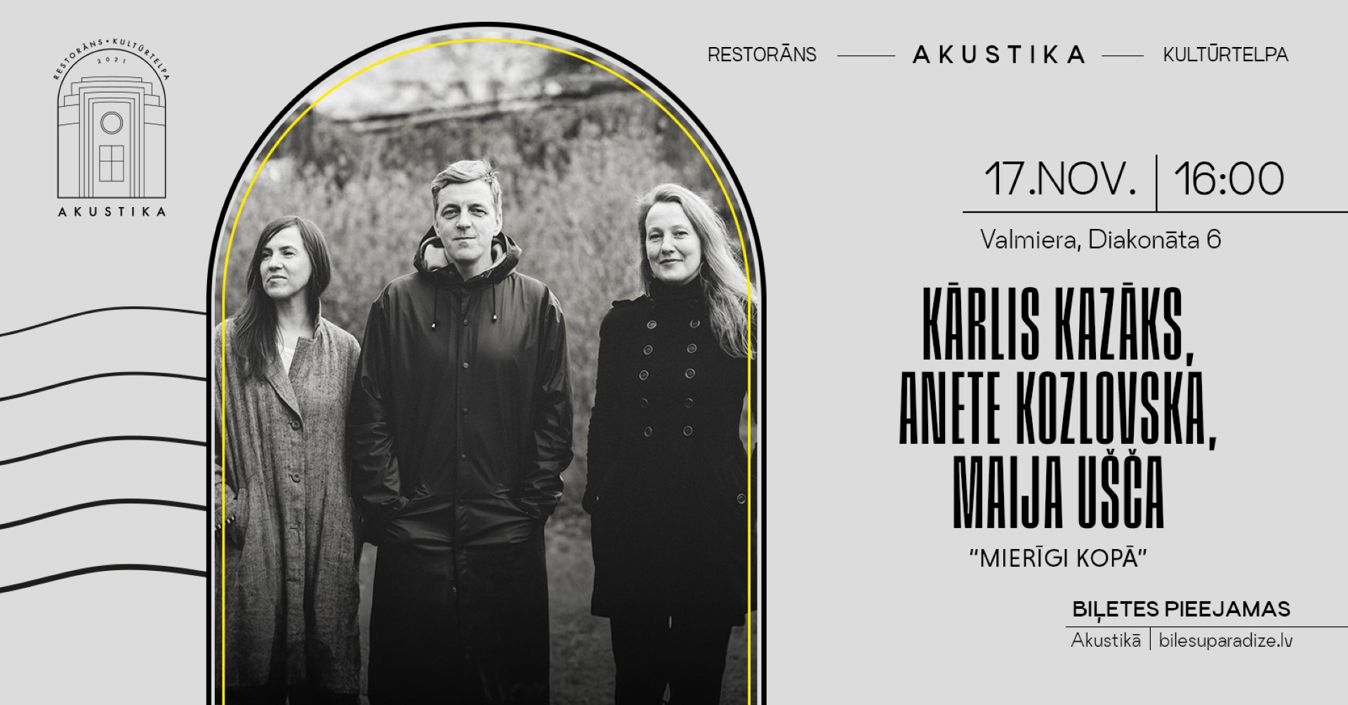 Kārlis Kazāks, Anete Kozlovska un Maija Ušča. Mierīgi Kopā. - Visit ...
