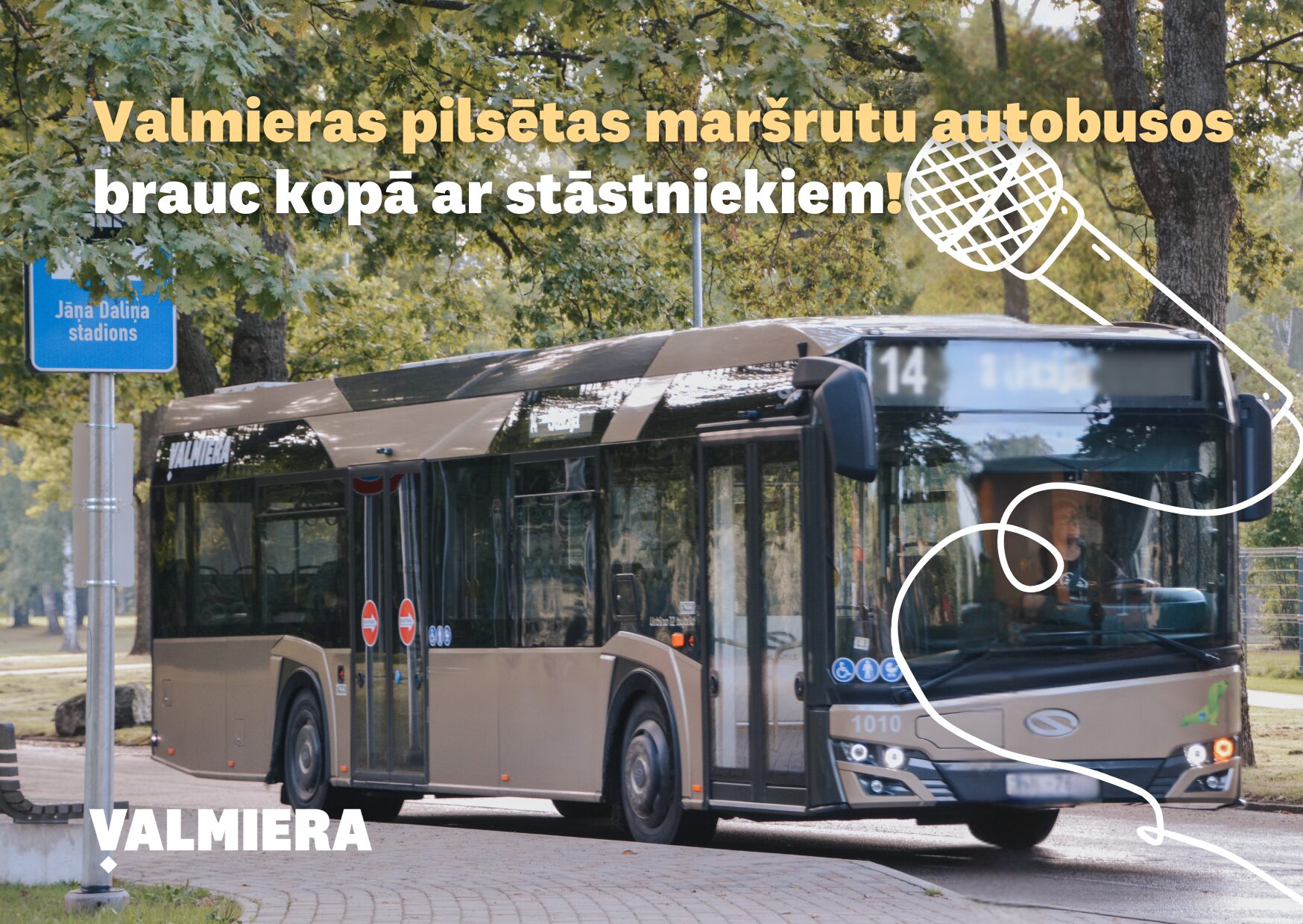 Valmieras pilsētas maršrutu autobusos brauc kopā ar stāstniekiem ...